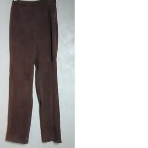 Cache | Pants & Jumpsuits | Cache Vintage Brown Faux Leather Pants Size ...